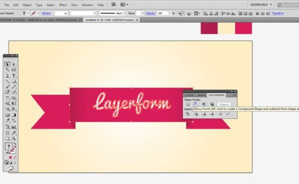 Create a Ribbon in Adobe Illustrator Tutorial (2025)