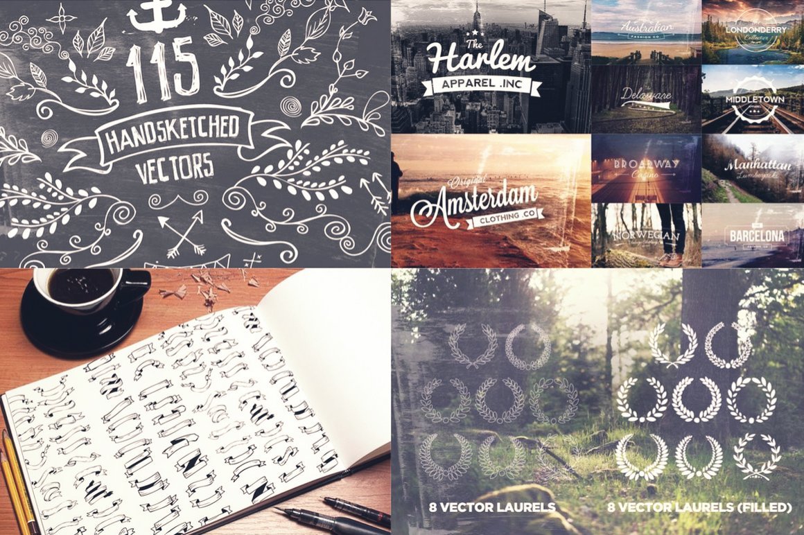 Handsketched Vector Design Bundle - 30% OFF! - Layerform Handsketched Vector Design Bundle - 30% OFF! - Layerform