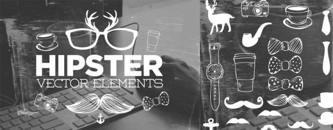 Handsketched Hipster Vectors Pack - Layerform