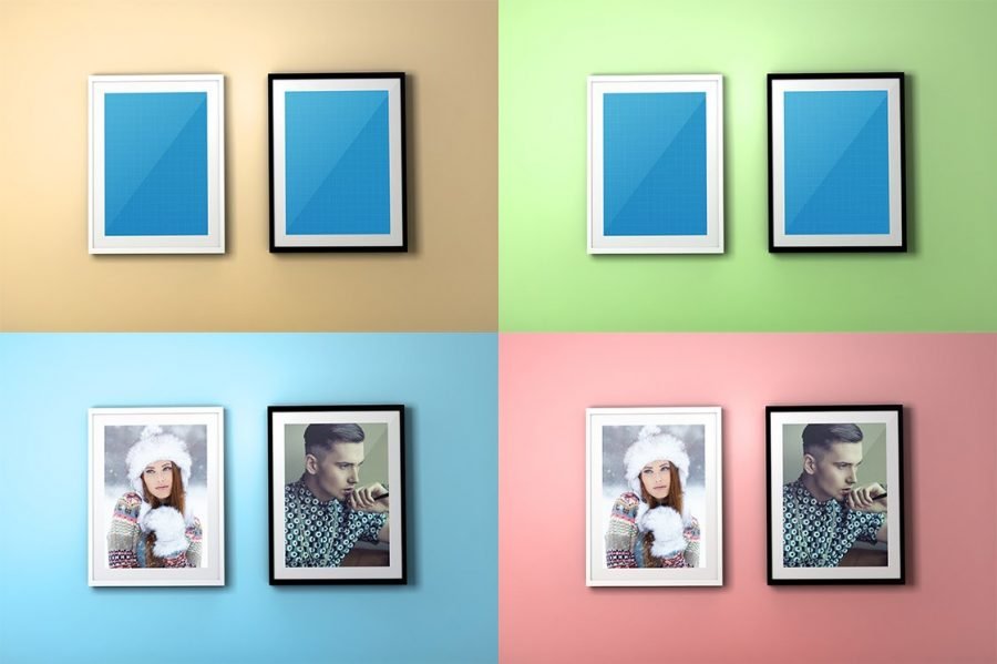 FREE Colourful Frame PSD Mockups | PSD Freebies