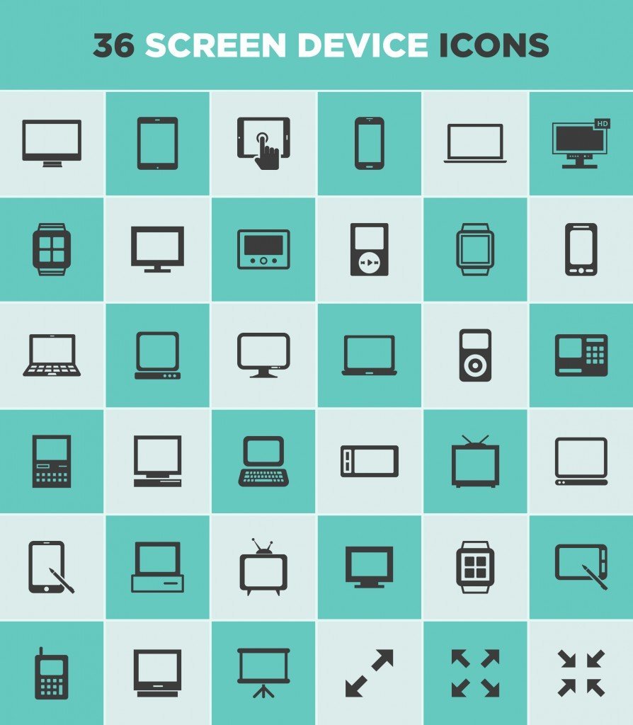 36 FREE Screen Device Icons - Layerform Design Co