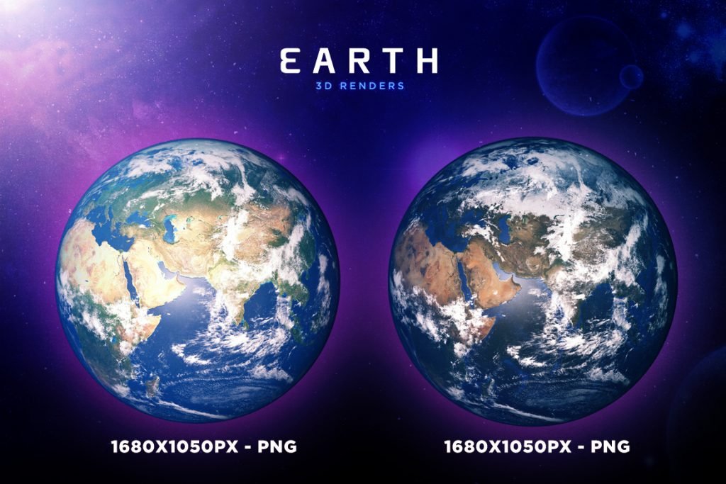 Beautiful 3D Earth Renders - Layerform