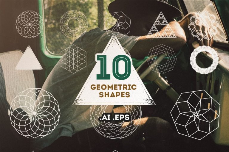 10 Geometric Vector Shapes - Layerform