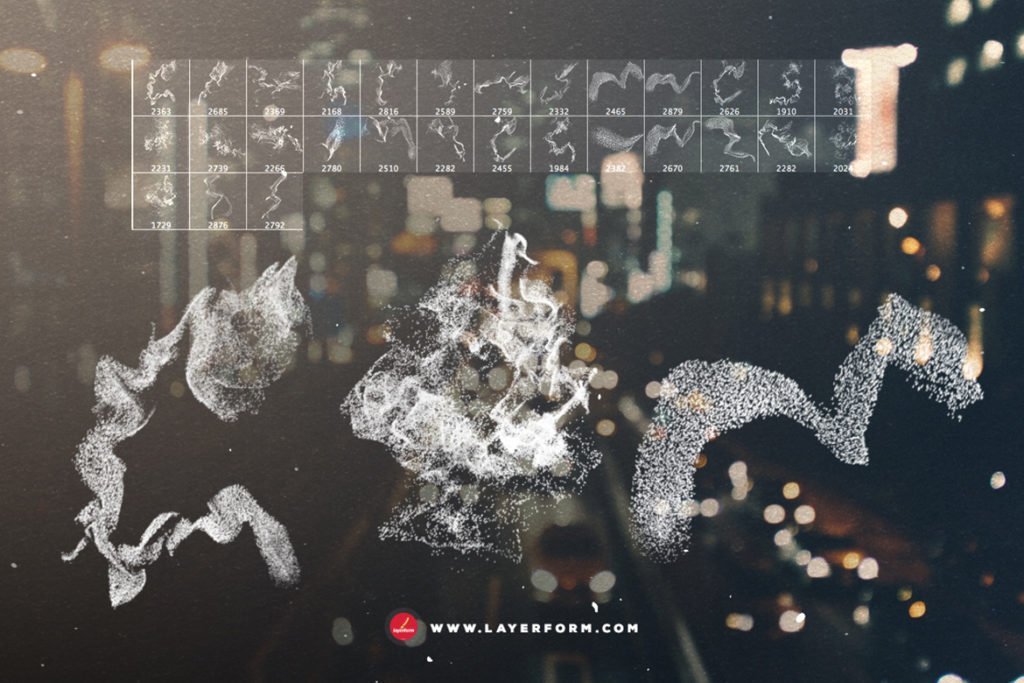 30 Particle Photoshop Brushes - Layerform