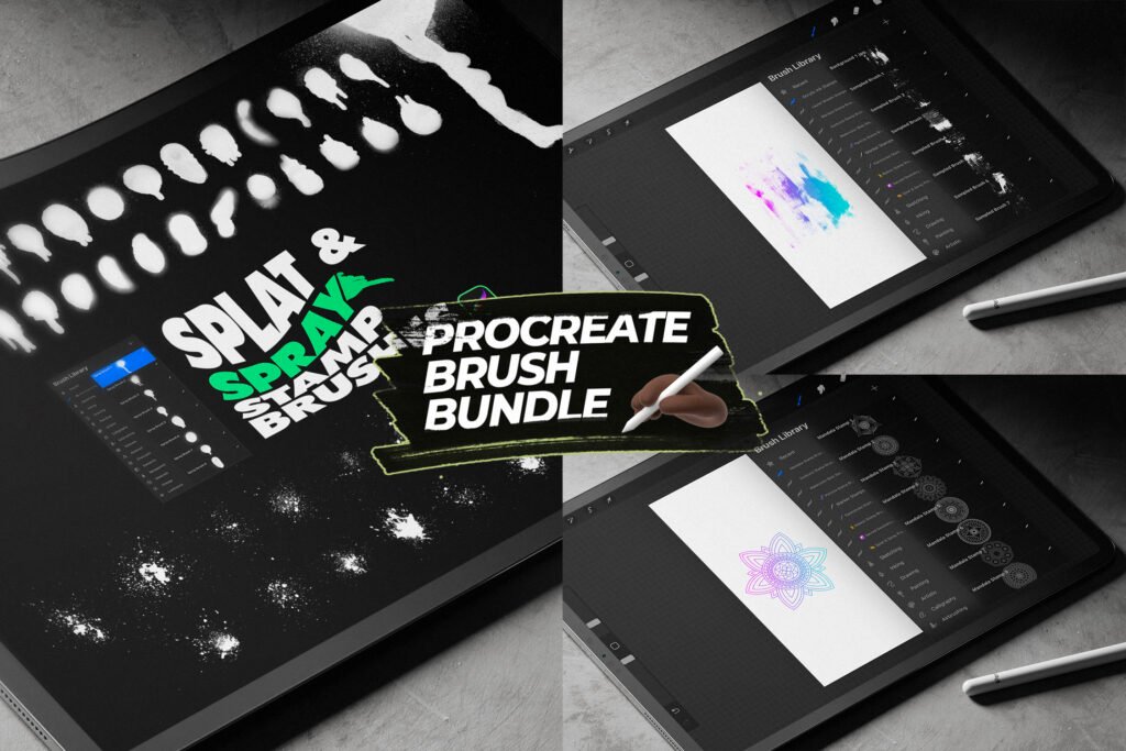 Procreate Stamp Brushes Bundle - Layerform