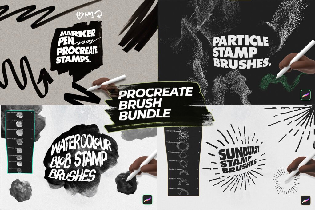 Procreate Stamp Brushes Bundle - Layerform
