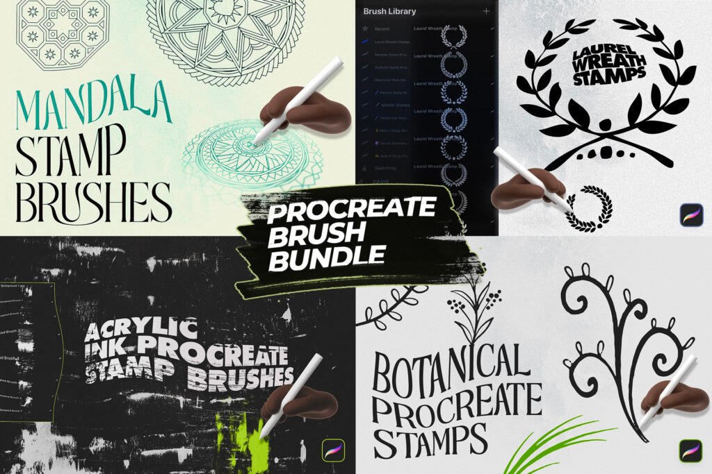 Procreate Stamp Brushes Bundle - Layerform