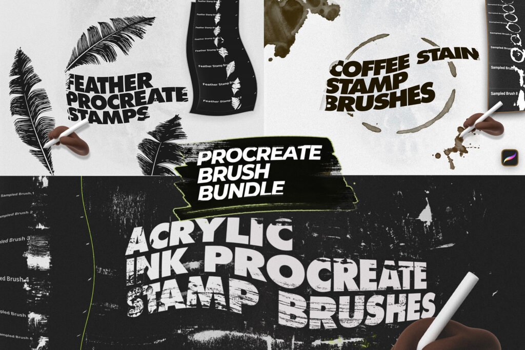 Procreate Stamp Brushes Bundle - Layerform